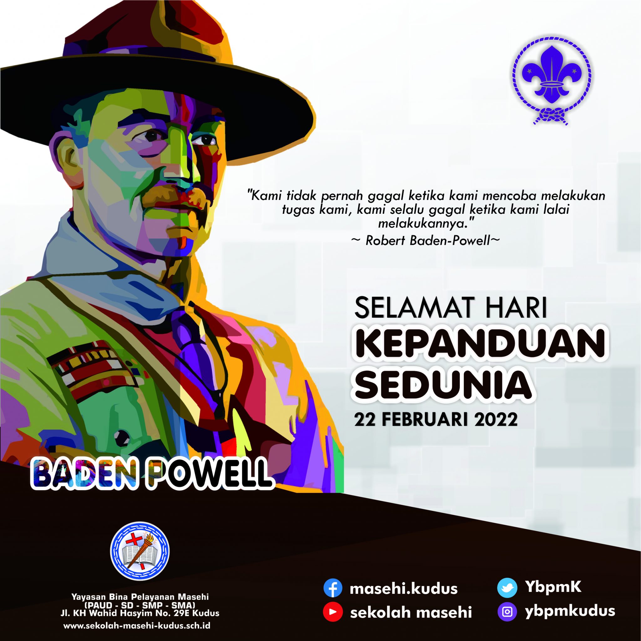 Selamat Hari Kepanduan Sedunia - Sekolah Masehi Kudus
